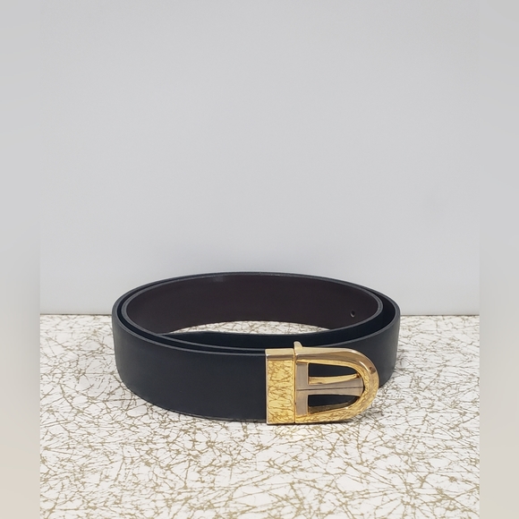 Accessories | Made In Italy Reversable Gold Silver Tone Belt Buckle W ...